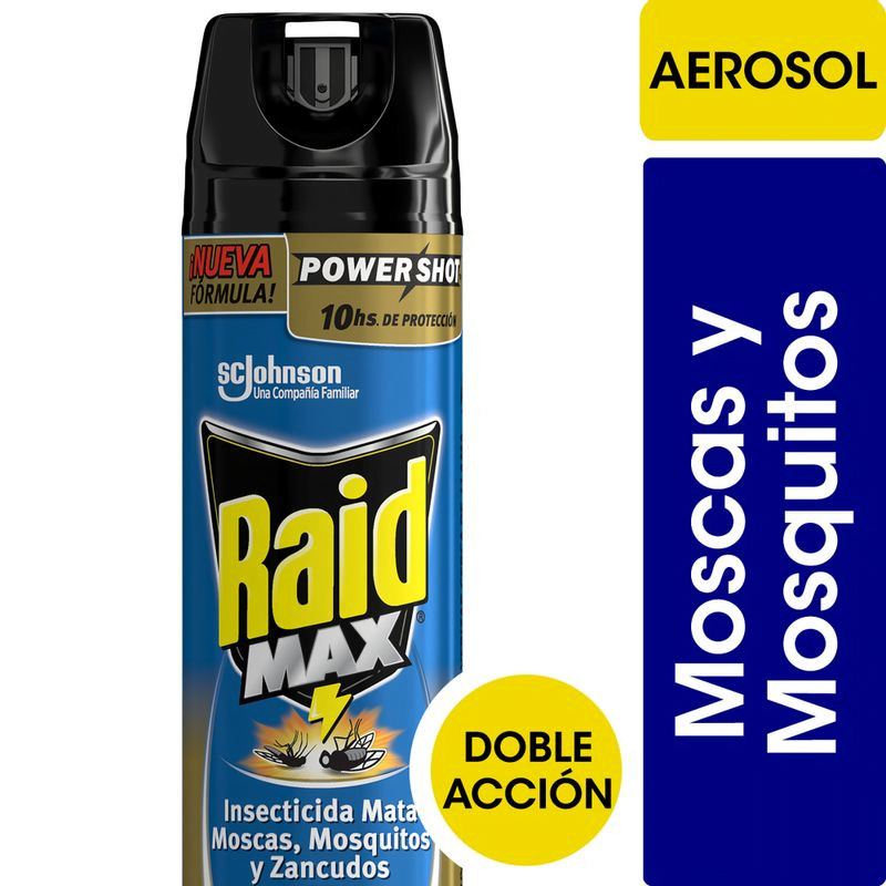 RAID MAX Moscas y Mosquitos aer x 370ml - Santa Ana Farma Digital